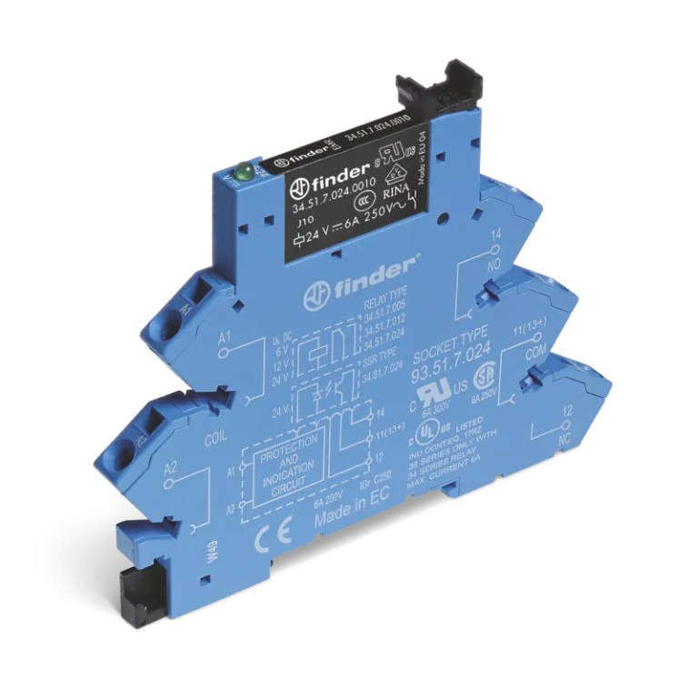 Industrial Relay 3CO 10A 24VDC - Klinkmann Store
