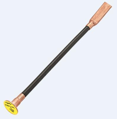 Copper cable earthing bridge N conn. plate M16, lug 80X30mm L 500mm ...